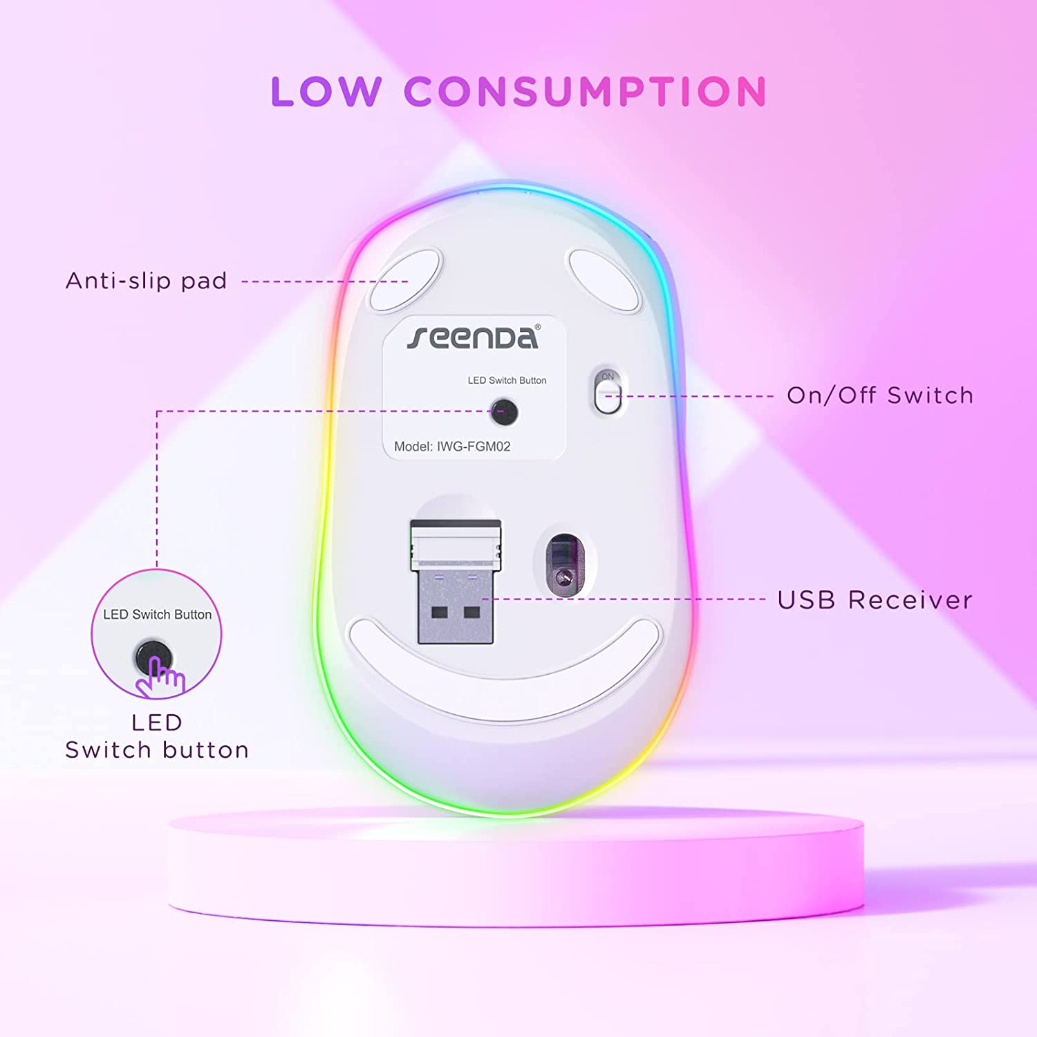 MC219-Pink-violet gradient_Dwason,mouse and keyboard